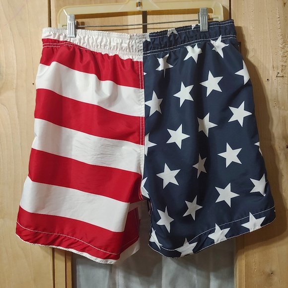 Old Navy | Swim | Old Navy Mans Redwhiteblue Trunks Size L | Poshmark